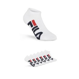 Fila Damen Socken &raquo;UNISEX INVISIBLE SOCKS&laquo; 6 Stk. tlg. gro&szlig;er Markenschriftzug seitlich wei&szlig; 39-42