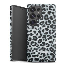 DeinDesign Galaxy S25 Ultra Handy Panzer Handyh&uuml;lle robuste Outdoor H&uuml;lle Schutzh&uuml;lle matt Leo Print Fur Animal Look Tough Case