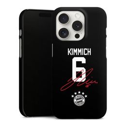 DeinDesign iPhone 15 Pro Handy Premium Case Smartphone Handyh&uuml;lle Schutzh&uuml;lle matt Fcb Fc Bayern M&uuml;nchen Kimmich Premium Case