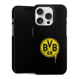 DeinDesign iPhone 15 Pro Handy Premium Case Smartphone Handyh&uuml;lle Schutzh&uuml;lle matt Borussia Dortmund Official Licensed Product Bvb Premium Case