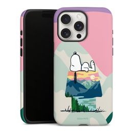 DeinDesign iPhone 15 Pro Max Handy Panzer Handyh&uuml;lle robuste Outdoor H&uuml;lle Schutzh&uuml;lle matt Official Licensed Product Peanuts Snoopy Tough Case