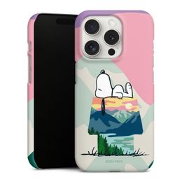 DeinDesign iPhone 15 Pro Handy Premium Case Smartphone Handyh&uuml;lle Schutzh&uuml;lle matt Official Licensed Product Peanuts Snoopy Premium Case