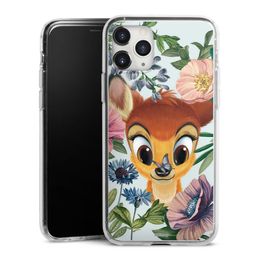 DeinDesign iPhone 11 Pro Max Handy Silikon H&uuml;lle Case transparent Handyh&uuml;lle Disney Bambi Flowers Silikon Case