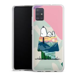 DeinDesign Galaxy A51 Handy Silikon H&uuml;lle Case transparent Handyh&uuml;lle Official Licensed Product Peanuts Snoopy Silikon Case