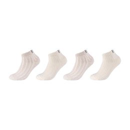 s.Oliver Damen s.Oliver Sneakersocken &raquo;warm & cozy&laquo; 4 Stk. tlg. mit elastischem Bund wei&szlig; 39-42