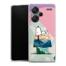 DeinDesign Xiaomi Redmi Note 13 Pro Plus Handy Silikon H&uuml;lle Case transparent Handyh&uuml;lle Official Licensed Product Peanuts Snoopy Silikon Case