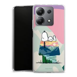 DeinDesign Xiaomi Redmi Note 13 5G Handy Silikon H&uuml;lle Case transparent Handyh&uuml;lle Official Licensed Product Peanuts Snoopy Silikon Case