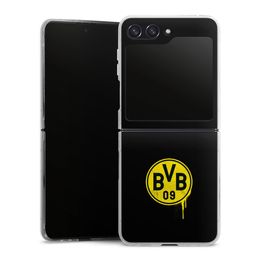 DeinDesign Galaxy Z Flip 5 Handy Hard Case Schutzh&uuml;lle transparent Smartphone Handy H&uuml;lle Official Licensed Product Borussia Dortmund Bvb Hard Case