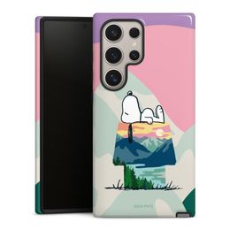 DeinDesign Galaxy S24 Ultra Handy Panzer Handyh&uuml;lle robuste Outdoor H&uuml;lle Schutzh&uuml;lle gl&auml;nzend Official Licensed Product Peanuts Snoopy Tough Case