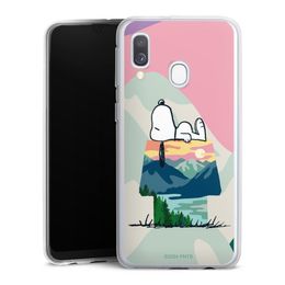DeinDesign Galaxy A40 Handy Silikon H&uuml;lle Case transparent Handyh&uuml;lle Official Licensed Product Peanuts Snoopy Silikon Case
