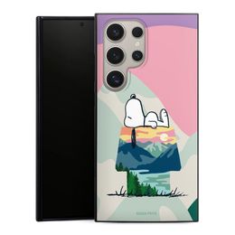 DeinDesign Galaxy S24 Ultra Handy Silikon H&uuml;lle Case schwarz Handyh&uuml;lle Official Licensed Product Peanuts Snoopy