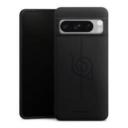 DeinDesign Google Pixel 8 Pro Handy Premium Silikon H&uuml;lle Handyh&uuml;lle schwarz Case Konoha Sasuke Naruto Shippuden Silikon Premium Case