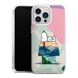 DeinDesign iPhone 13 Pro Handy Silikon H&uuml;lle Case transparent Handyh&uuml;lle Official Licensed Product Peanuts Snoopy Silikon Case