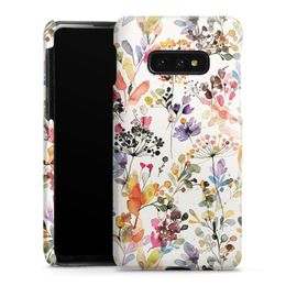 DeinDesign Galaxy S10e Handy Premium Case Smartphone Handyh&uuml;lle Schutzh&uuml;lle matt Pastel Flower Muster Premium Case