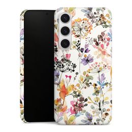 DeinDesign Galaxy S24 Handy Premium Case Smartphone Handyh&uuml;lle Schutzh&uuml;lle matt Pastel Flower Muster Premium Case