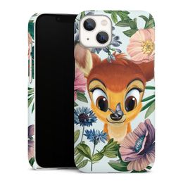 DeinDesign iPhone 13 Handy Premium Case Smartphone Handyh&uuml;lle Schutzh&uuml;lle matt Disney Bambi Flowers Premium Case