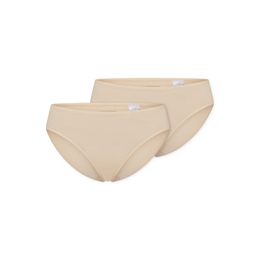 Schiesser Damen Tai-Slip &raquo;95/5&laquo; 2er Pack, mit flachen N&auml;hten beige 36