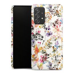 DeinDesign Galaxy A52s 5G Handy Premium Case Smartphone Handyh&uuml;lle Schutzh&uuml;lle gl&auml;nzend Pastel Flower Muster Premium Case