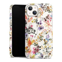 DeinDesign iPhone 13 Handy Premium Case Smartphone Handyh&uuml;lle Schutzh&uuml;lle matt Pastel Flower Muster Premium Case