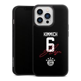 DeinDesign iPhone 13 Pro Handy Premium Silikon H&uuml;lle Handyh&uuml;lle schwarz Case Fcb Fc Bayern M&uuml;nchen Kimmich Silikon Premium Case
