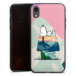DeinDesign iPhone Xr Handy Silikon H&uuml;lle Case schwarz Handyh&uuml;lle Official Licensed Product Peanuts Snoopy