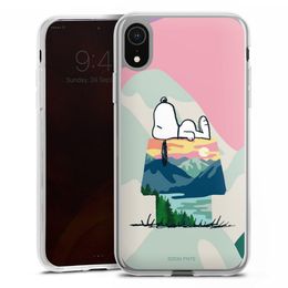 DeinDesign iPhone Xr Handy Silikon H&uuml;lle Case transparent Handyh&uuml;lle Official Licensed Product Peanuts Snoopy Silikon Case