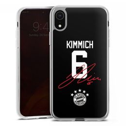DeinDesign iPhone Xr Handy Silikon H&uuml;lle Case transparent Handyh&uuml;lle Fcb Fc Bayern M&uuml;nchen Kimmich Silikon Case
