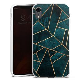 DeinDesign iPhone Xr Handy Silikon H&uuml;lle Case wei&szlig; Handyh&uuml;lle Stone Elisabeth Fredriksson Gold & Copper Silikon Case