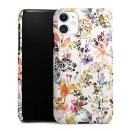 DeinDesign iPhone 11 Handy Premium Case Smartphone Handyh&uuml;lle Schutzh&uuml;lle gl&auml;nzend Pastel Flower Muster Premium Case