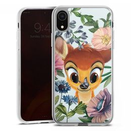 DeinDesign iPhone Xr Handy Silikon H&uuml;lle Case transparent Handyh&uuml;lle Disney Bambi Flowers Silikon Case