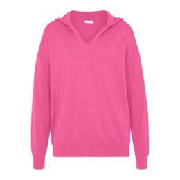 Lascana Damen Lascana Strickpullover Kapuzensweatshirt aus weicher Viskosemischung, Loungewear pink 32/34