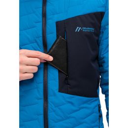 Maier Sports Herren Funktionsjacke &raquo;Donovaly M&laquo; Herren Outdoorjacke, Primaloft Jacke mit 3 RV-Taschen und Kapuze blau 56