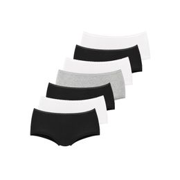 Vivance Damen Panty 7er-Pack, aus weicher Baumwollqualit&auml;t mit feiner Spitzeneinfassung 32/34