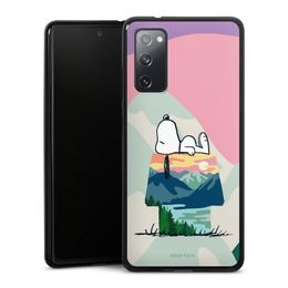 DeinDesign Galaxy S20 FE Handy Silikon H&uuml;lle Case schwarz Handyh&uuml;lle Snoopy Peanuts Official Licensed Product