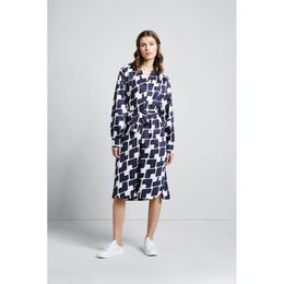 Bugatti Damen Bugatti Blusenkleid mit grafischen Prints blau 38, Normalgr&ouml;&szlig;en