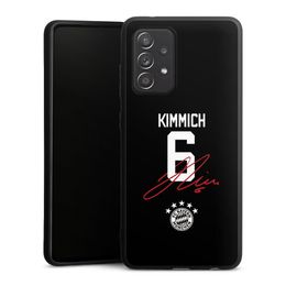 DeinDesign Galaxy A52s 5G Handy Premium Silikon H&uuml;lle Handyh&uuml;lle schwarz Case Kimmich Fc Bayern M&uuml;nchen Fcb Silikon Premium Case
