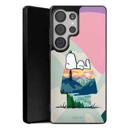 DeinDesign Galaxy S25 Ultra Handy Silikon H&uuml;lle Case schwarz Handyh&uuml;lle Official Licensed Product Peanuts Snoopy