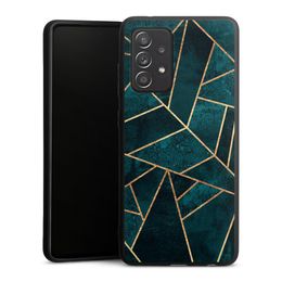 DeinDesign Galaxy A52s 5G Handy Premium Silikon H&uuml;lle Handyh&uuml;lle schwarz Case Elisabeth Fredriksson Gold & Copper Stone Silikon Premium Case