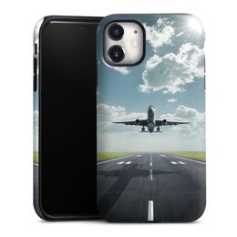 DeinDesign iPhone 11 Handy Panzer Handyh&uuml;lle robuste Outdoor H&uuml;lle Schutzh&uuml;lle gl&auml;nzend Urlaub Airplane Wanderlust Tough Case