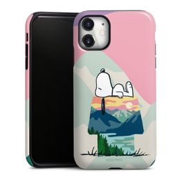 DeinDesign iPhone 11 Handy Panzer Handyh&uuml;lle robuste Outdoor H&uuml;lle Schutzh&uuml;lle gl&auml;nzend Snoopy Peanuts Official Licensed Product Tough Case