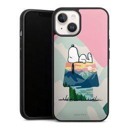 DeinDesign iPhone 14 Handy Gallery Case Handyh&uuml;lle 9H Geh&auml;rtetes Glas R&uuml;ckseite H&uuml;lle Official Licensed Product Peanuts Snoopy Gallery Case