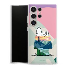 DeinDesign Galaxy S24 Ultra Handy Silikon H&uuml;lle Case transparent Handyh&uuml;lle Official Licensed Product Peanuts Snoopy Silikon Case
