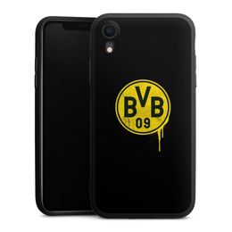 DeinDesign iPhone Xr Handy Premium Silikon H&uuml;lle Handyh&uuml;lle schwarz Case Borussia Dortmund Official Licensed Product Bvb Silikon Premium Case