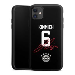 DeinDesign iPhone 11 Handy Premium Silikon H&uuml;lle Handyh&uuml;lle schwarz Case Kimmich Fc Bayern M&uuml;nchen Fcb Silikon Premium Case