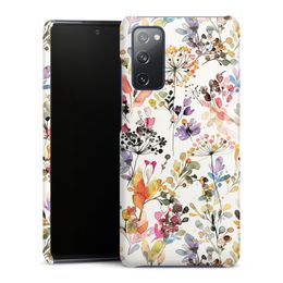 DeinDesign Galaxy S20 FE Handy Premium Case Smartphone Handyh&uuml;lle Schutzh&uuml;lle gl&auml;nzend Pastel Flower Muster Premium Case