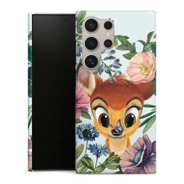 DeinDesign Galaxy S24 Ultra Handy Premium Case Smartphone Handyh&uuml;lle Schutzh&uuml;lle gl&auml;nzend Disney Bambi Flowers Premium Case