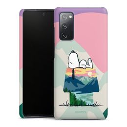 DeinDesign Galaxy S20 FE Handy Premium Case Smartphone Handyh&uuml;lle Schutzh&uuml;lle matt Snoopy Peanuts Official Licensed Product Premium Case