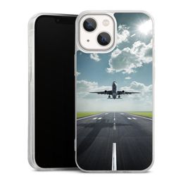 DeinDesign iPhone 13 Mini Handy Slim Case Silikon Handyh&uuml;lle transparent H&uuml;lle extra d&uuml;nn Wanderlust Airplane Urlaub Silikon Slim Case