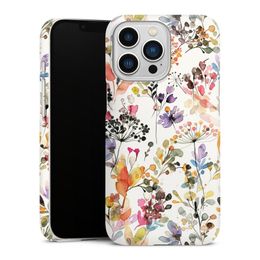 DeinDesign iPhone 13 Pro Handy Premium Case Smartphone Handyh&uuml;lle Schutzh&uuml;lle matt Pastel Flower Muster Premium Case