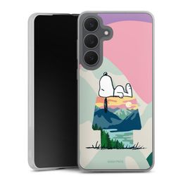 DeinDesign Galaxy S25 FE Handy Slim Case Silikon Handyh&uuml;lle transparent H&uuml;lle extra d&uuml;nn Official Licensed Product Peanuts Snoopy Silikon Slim Case